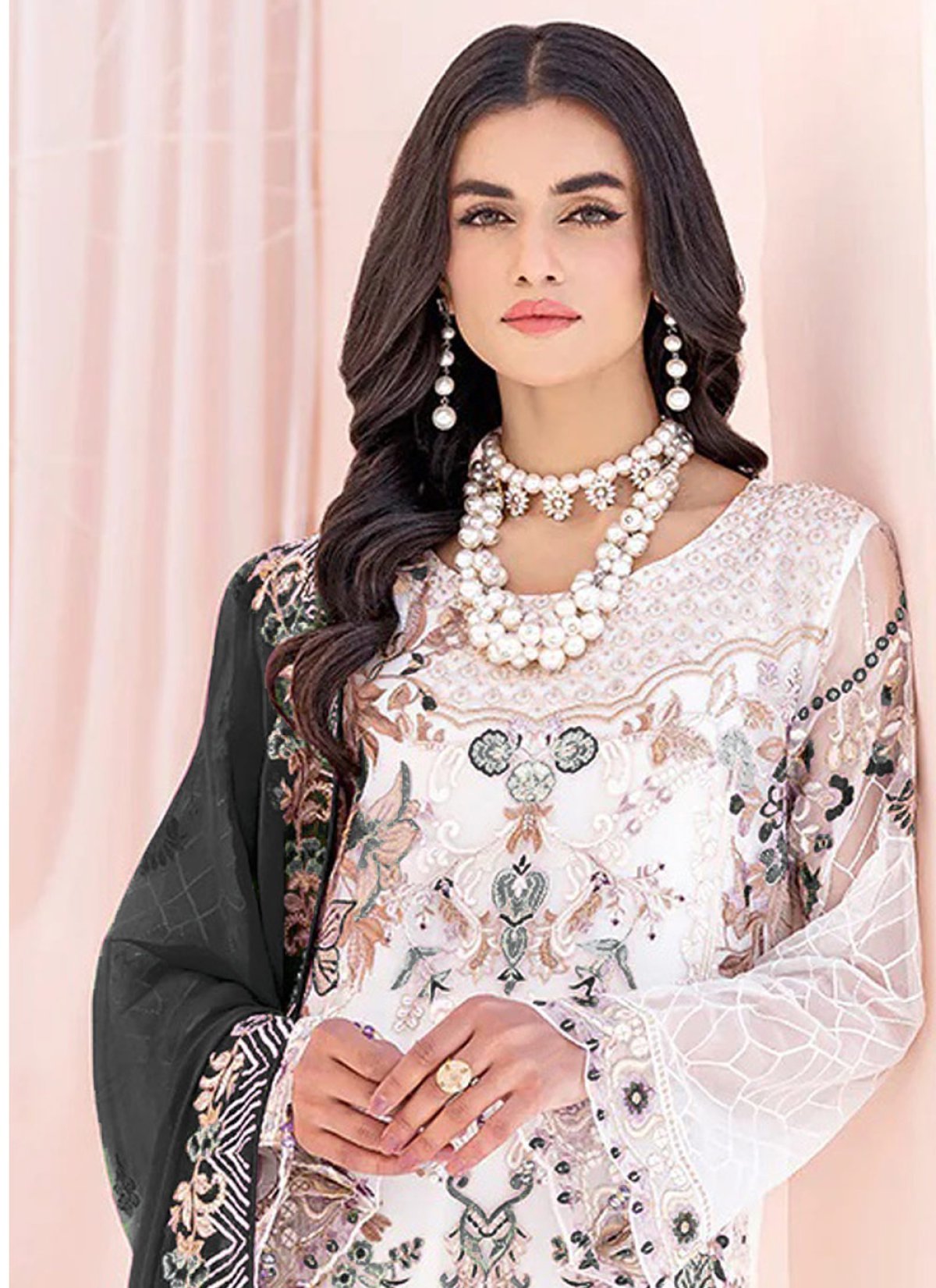 Buy Embroidered Work Pant Style Pakistani Suit Online