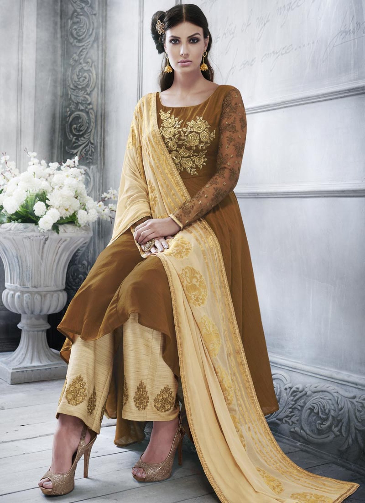 Shop Booti Work Asymmetrical Designer Suit Online