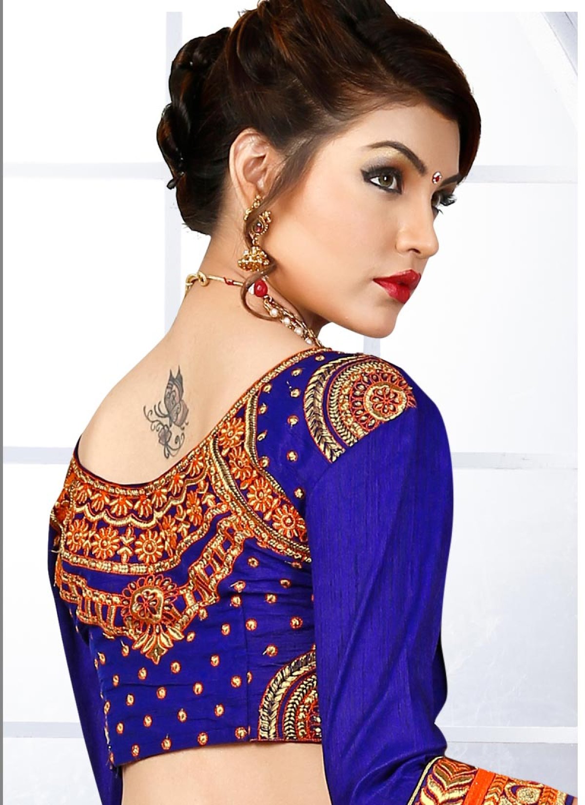 Shop Gorgonize Embroidered Work Jute Silk Contemporary Style Saree For ...