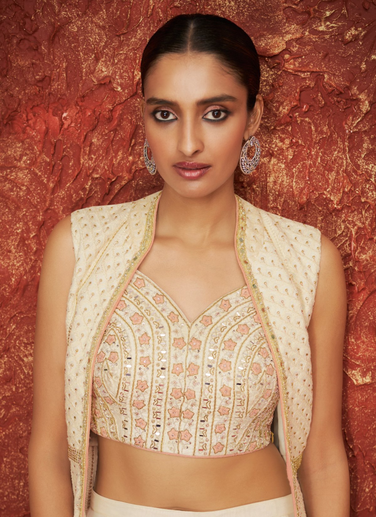 Buy Georgette Jacket Style Salwar Kameez Online