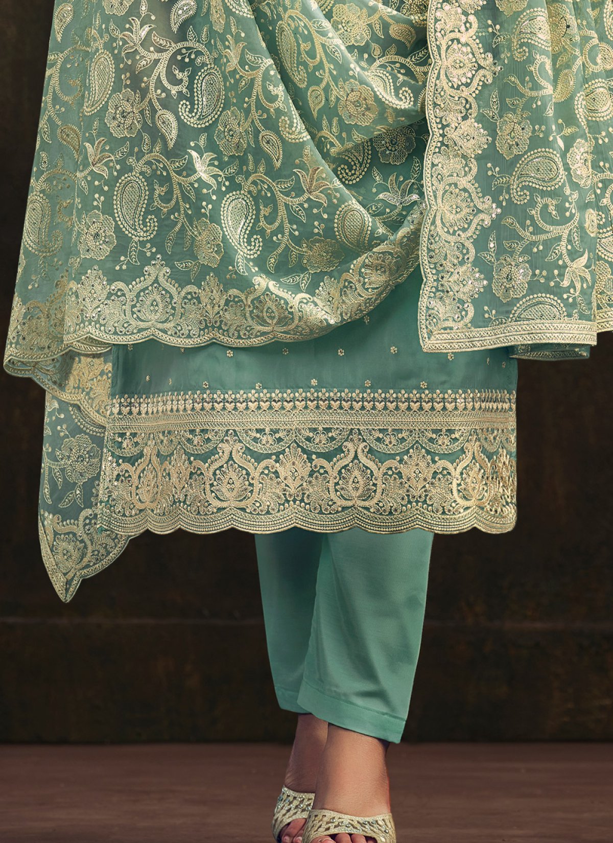 Buy Pant Style Designer Salwar Kameez Online