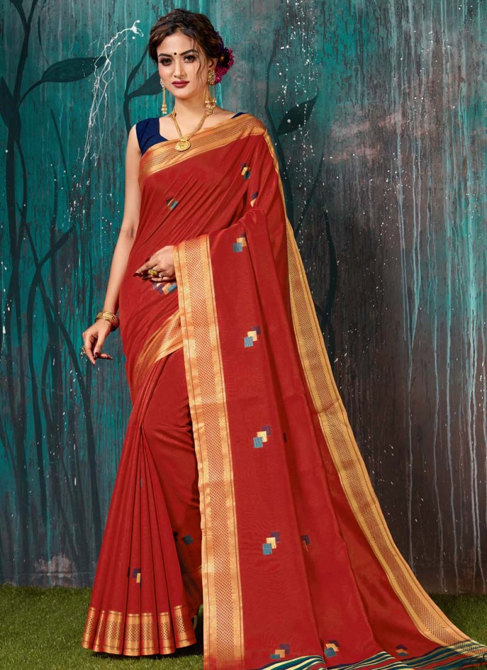 Shop Designer Contemporary Saree Online - Saree