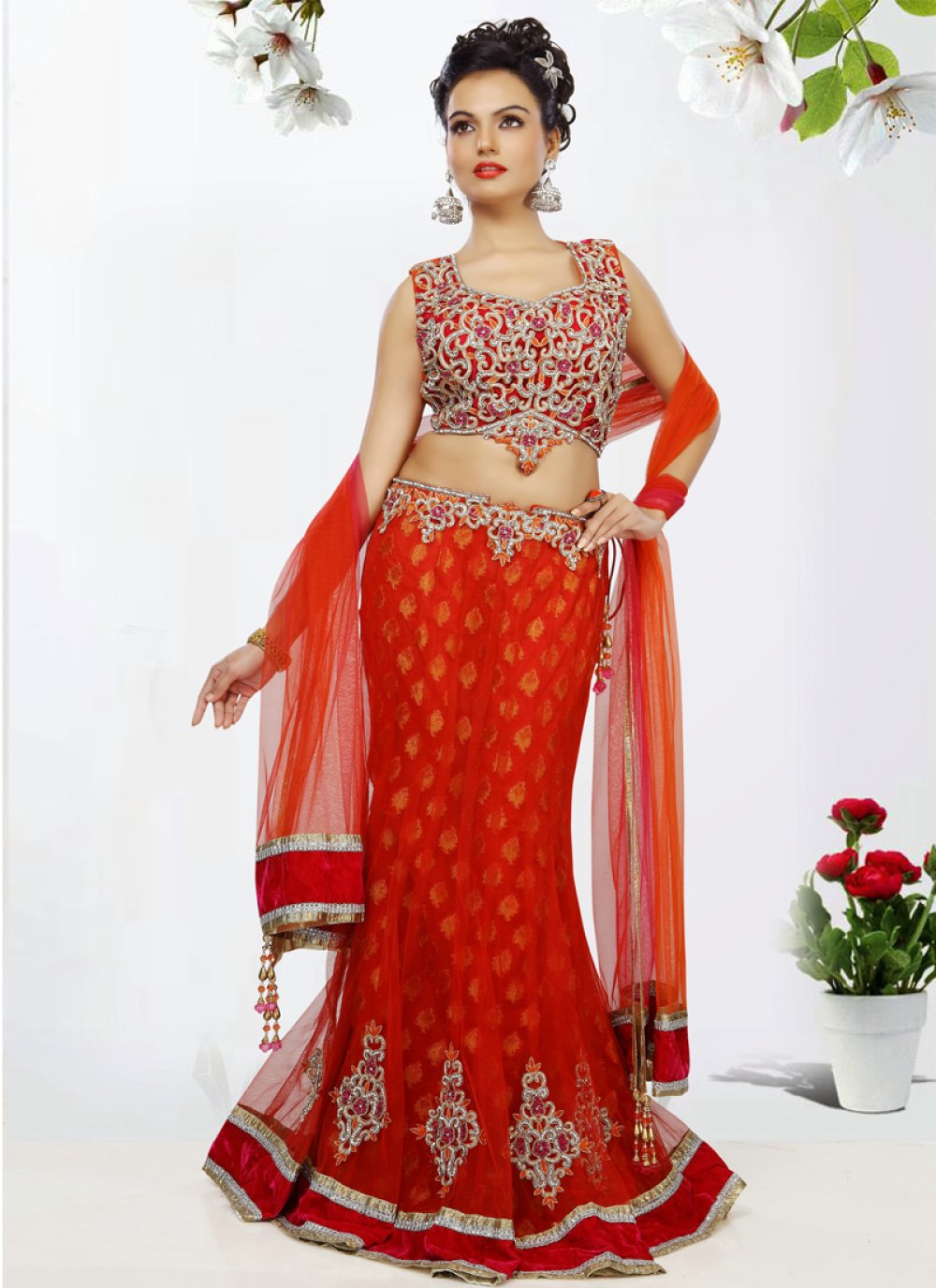 Fine Cutdana Work Readymade Bridal Lehenga Choli