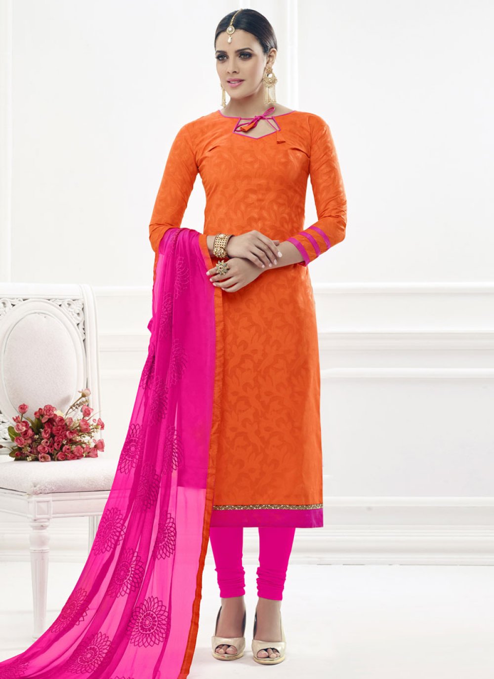 Gorgonize Resham Work Cotton Casual Salwar Suit