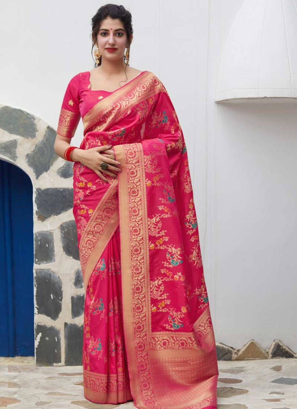 Buy Woven Work Designer Traditional Saree Online